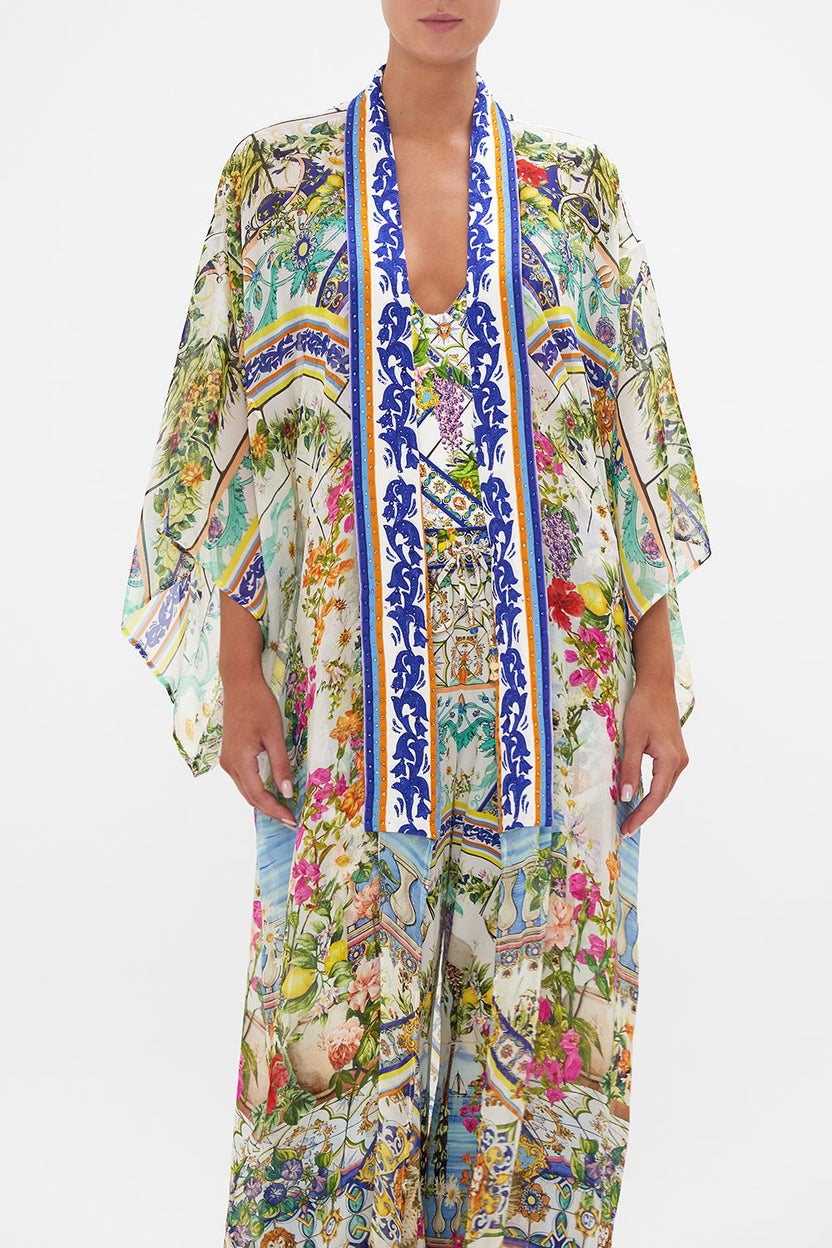 Kimono Layer With Collar, Amalfi Amore | CAMILLA EU – CAMILLA EU