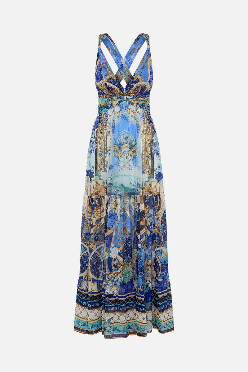 T Back Gathered Panel Dress, Views Of Vesuvius | CAMILLA EU – CAMILLA EU