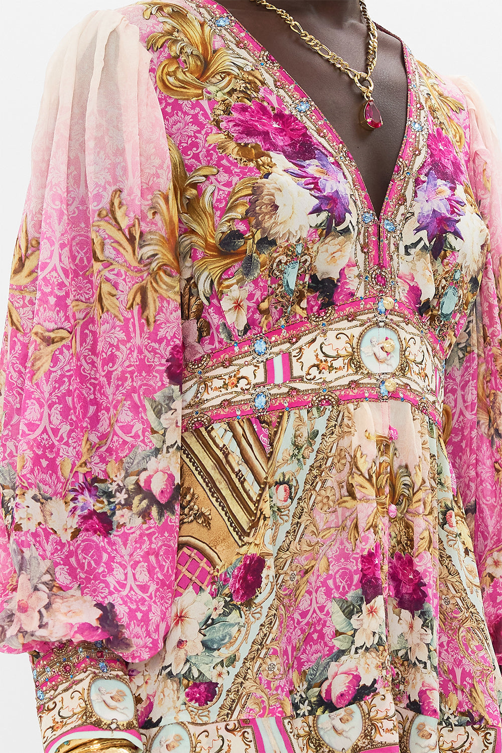 Button Front Frill Dress, Call Of The Canal | CAMILLA AU – CAMILLA EU