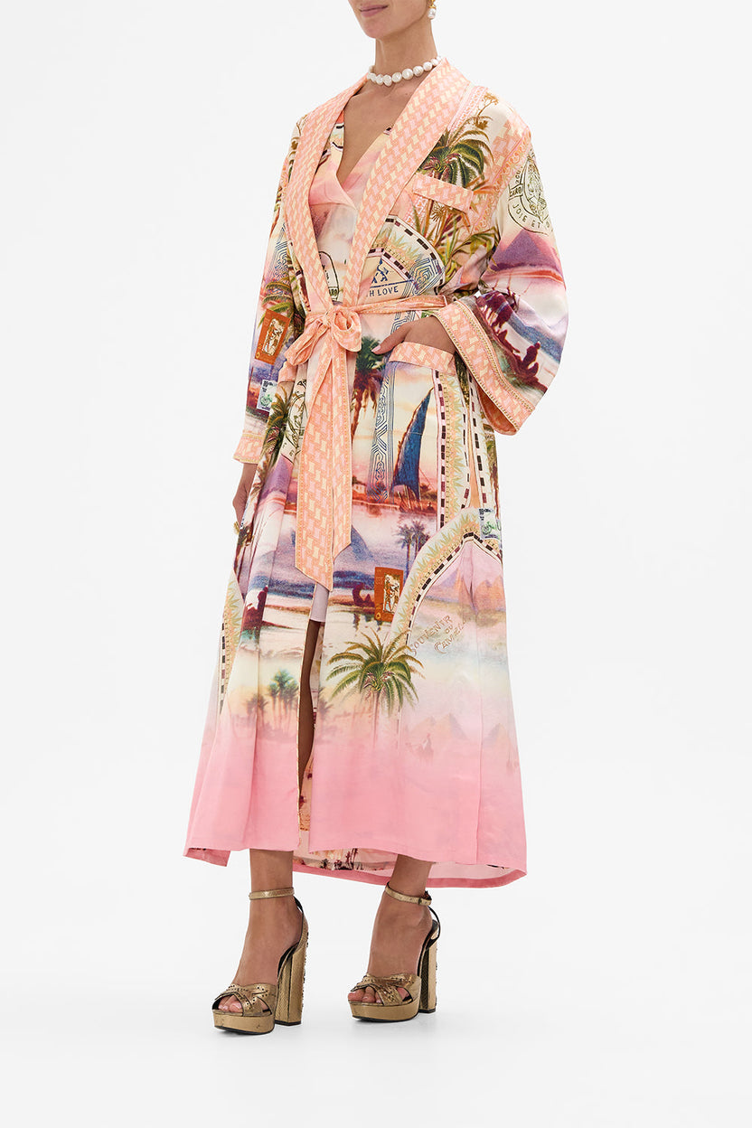 The Milla's Got Mail Long Robe With Flared Sleeve| CAMILLA EU – CAMILLA EU