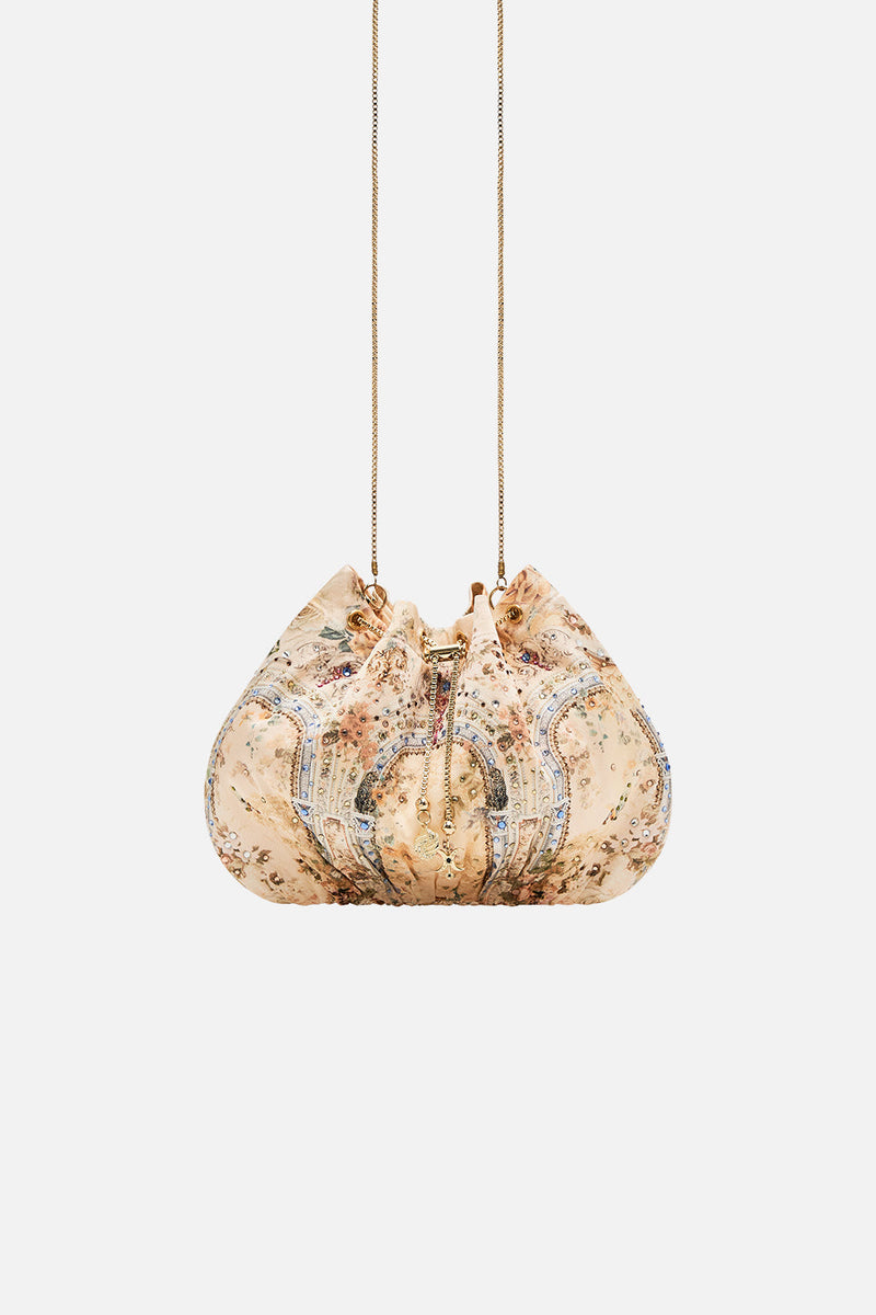 The Adorned In Antiquity Drawstring Pouch W/ Chain Strap | CAMILLA EU ...