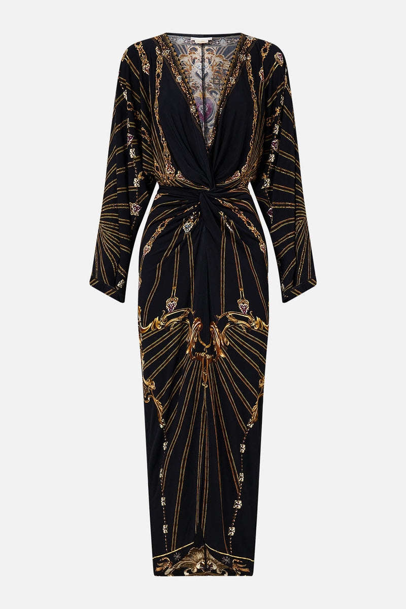 Baroque Around The Clock Long Split Front Twist Dress | CAMILLA EU ...