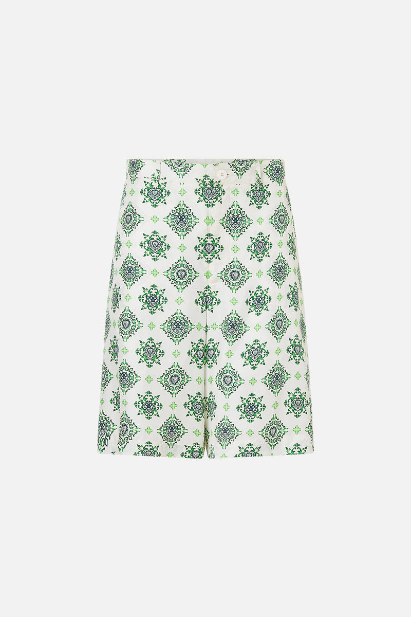 The Corridor Of Calm Fixed Waist Mid Length Walk Short | CAMILLA EU ...