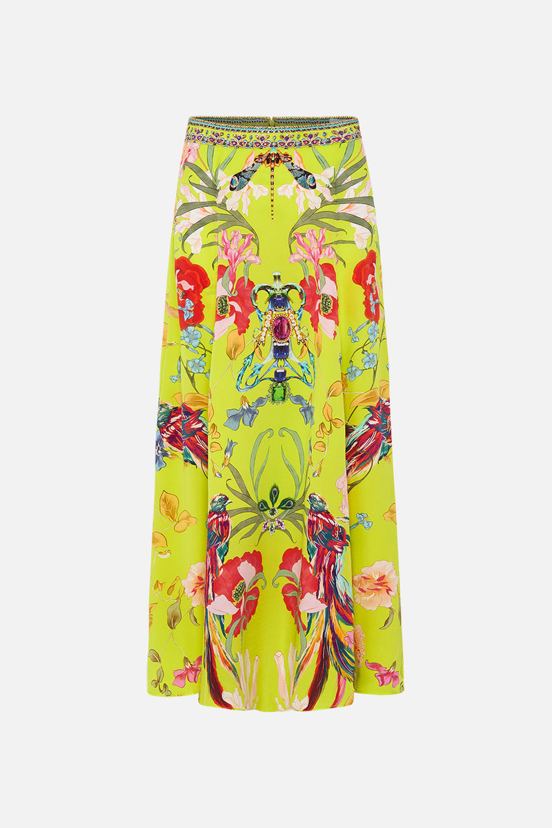 Panelled Flared Long Skirt, Peacock Proud | CAMILLA EU – CAMILLA EU