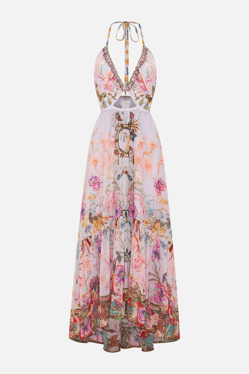 Gathered V Front Cut Out Dress| CAMILLA EU – CAMILLA EU