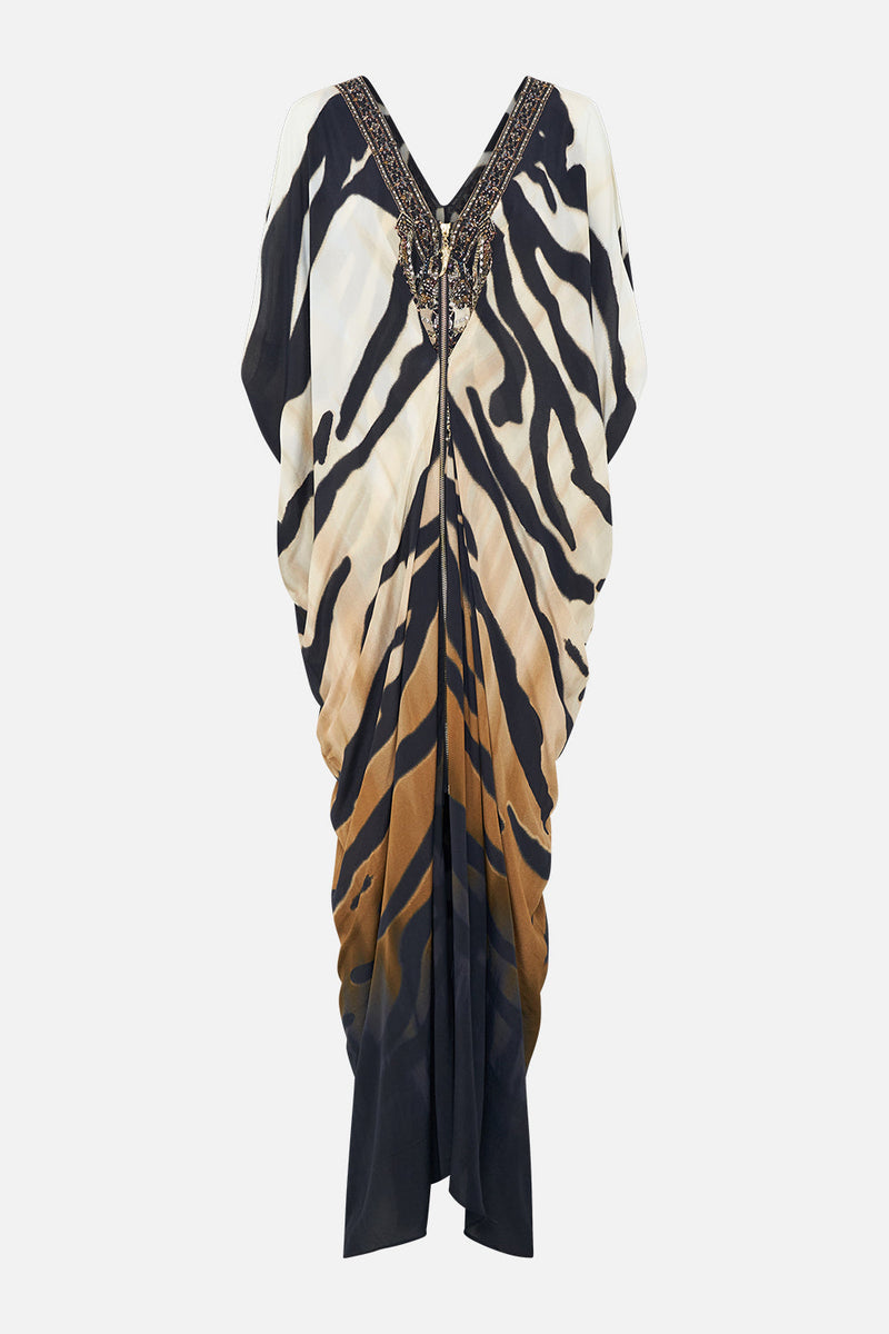 Long Drape Dress With Zip Front, Tame My Tiger | CAMILLA EU – CAMILLA EU