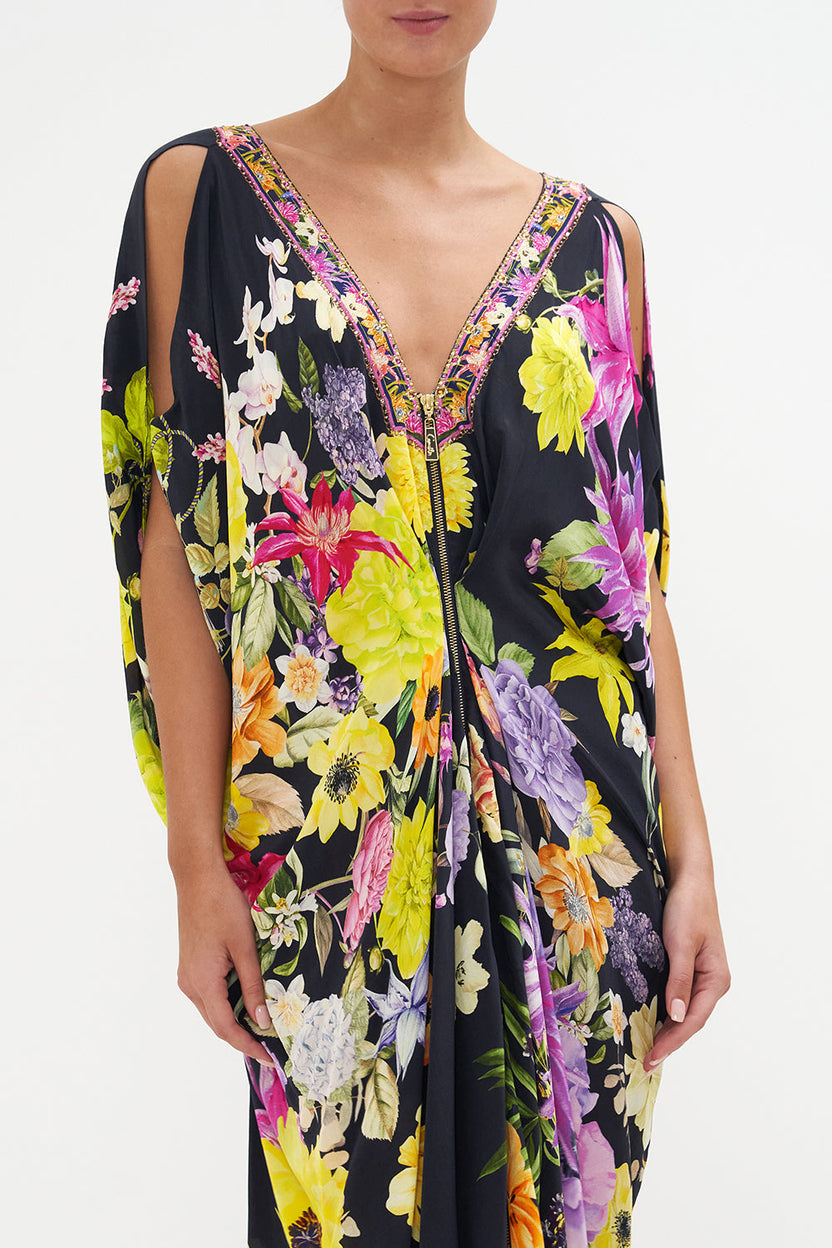 Long Drape Dress With Zip Front| CAMILLA EU – CAMILLA EU