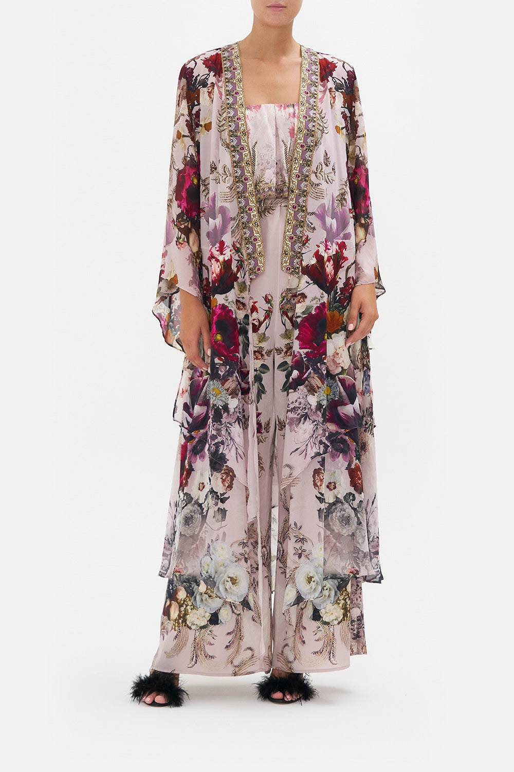 ROBE WITH DOUBLE LAYERED HEM GYPSY ROSE – CAMILLA EU