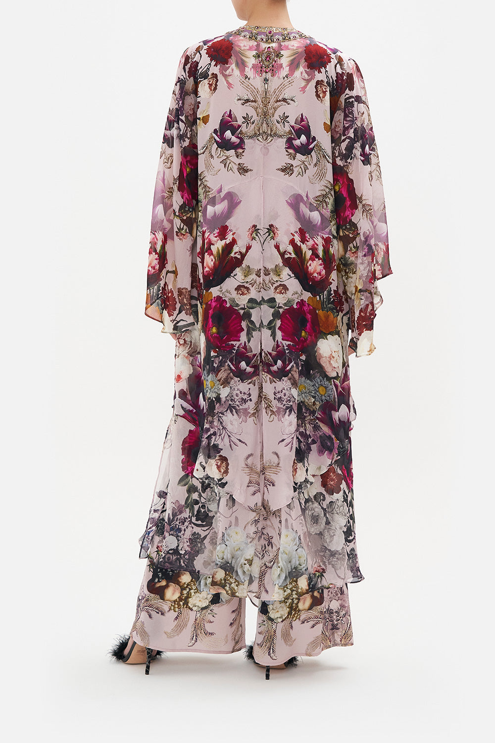 ROBE WITH DOUBLE LAYERED HEM GYPSY ROSE – CAMILLA EU