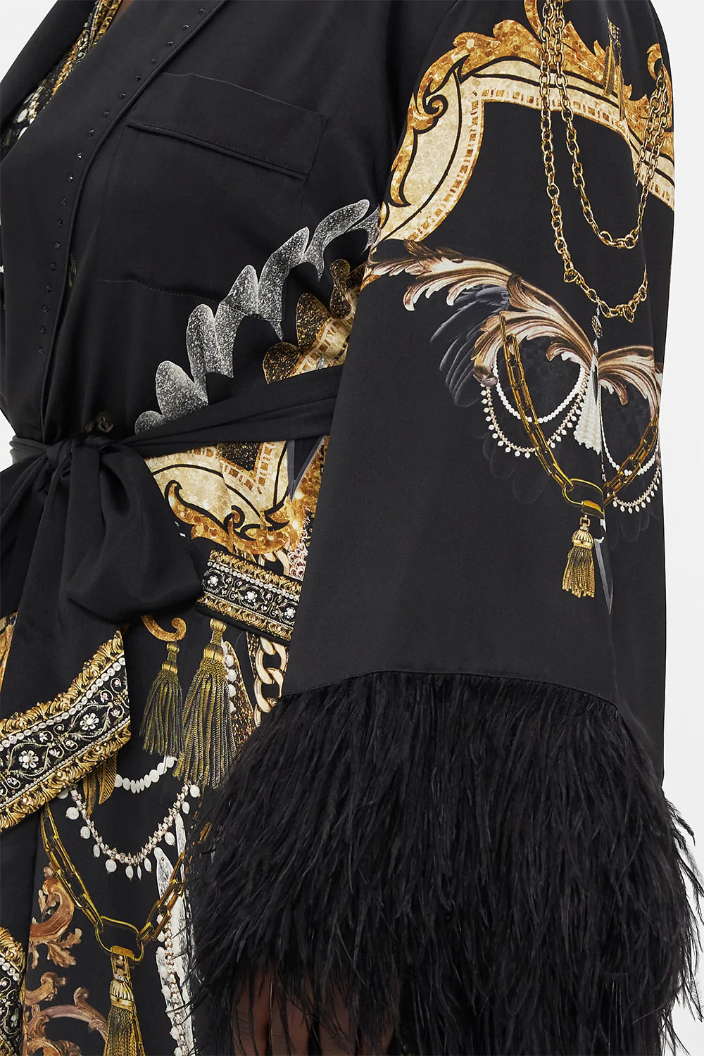 Long Robe With Flared Sleeve, Ravin Raven | CAMILLA EU – CAMILLA EU