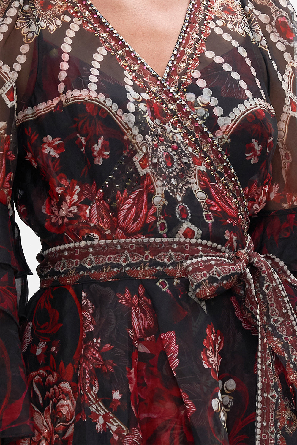 Wrap Dress With Ruffle Sleeve| CAMILLA EU – CAMILLA EU