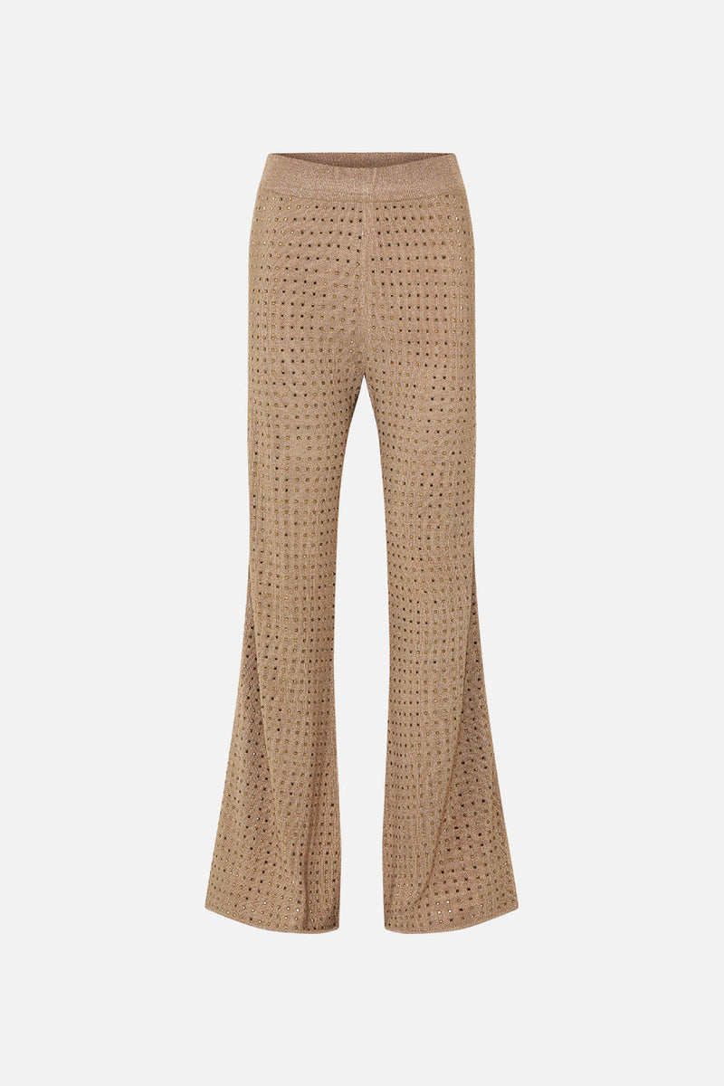 Flared Jacquard Knit Pant, Ravin Raven | CAMILLA EU – CAMILLA EU