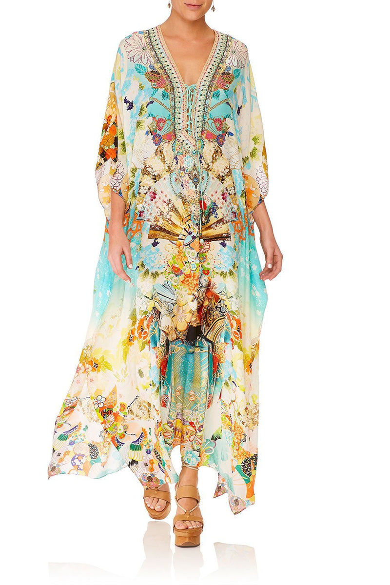 LACE UP KAFTAN RETRO'S RAINBOW – CAMILLA EU