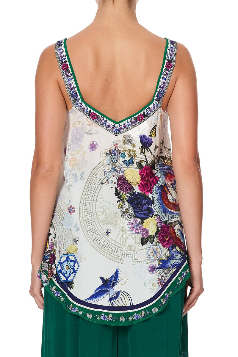 V-NECK STRAP TOP GENTLE MOON – CAMILLA EU